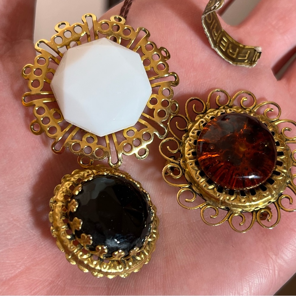 Antique Vintage Freirich West Germany Gold Tortoise S… - Gem